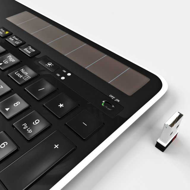 logitech solar keyboard k750 pc 3D Model in Computer 3DExport