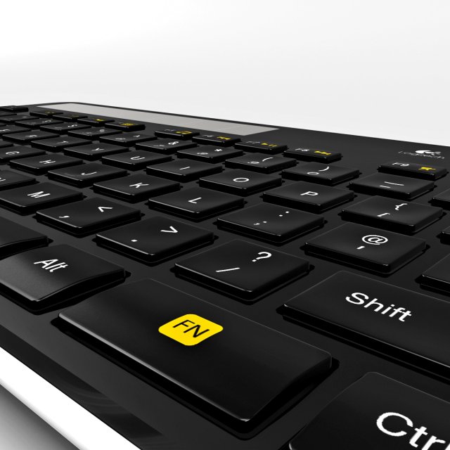 logitech solar keyboard k750 pc 3D Model in Computer 3DExport