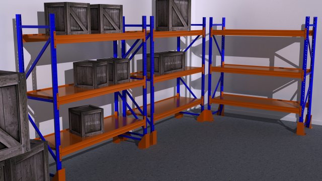 stacking rack 3D Model in Shelving 3DExport