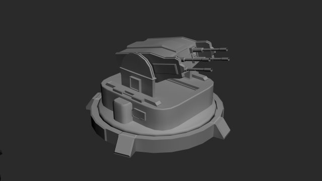 machine tower 3D Model in Artillery 3DExport