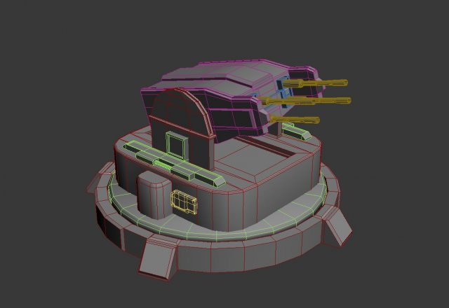 machine tower 3D Model in Artillery 3DExport