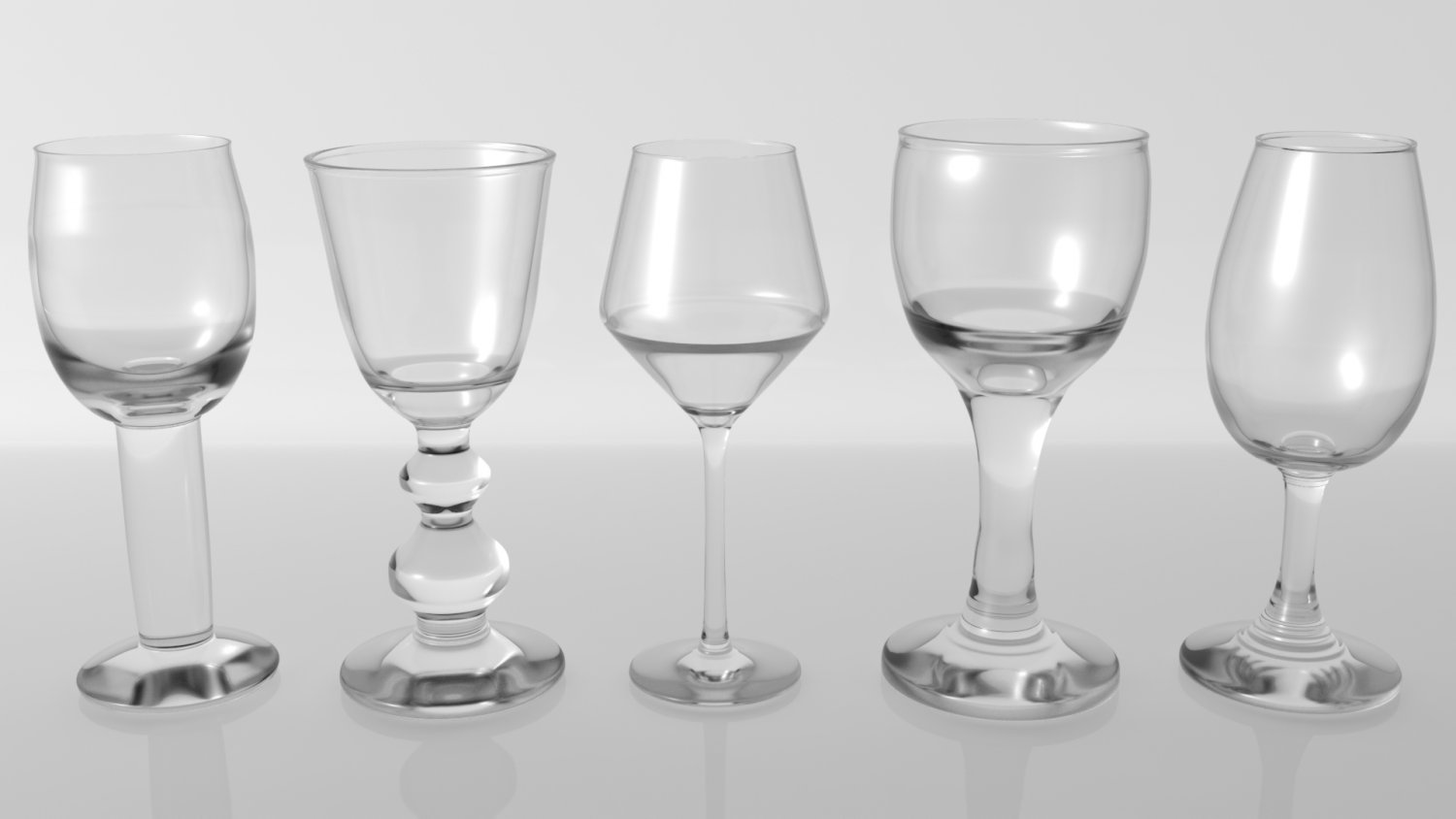 glass pack collection 12 3D Models in Household Items 3DExport