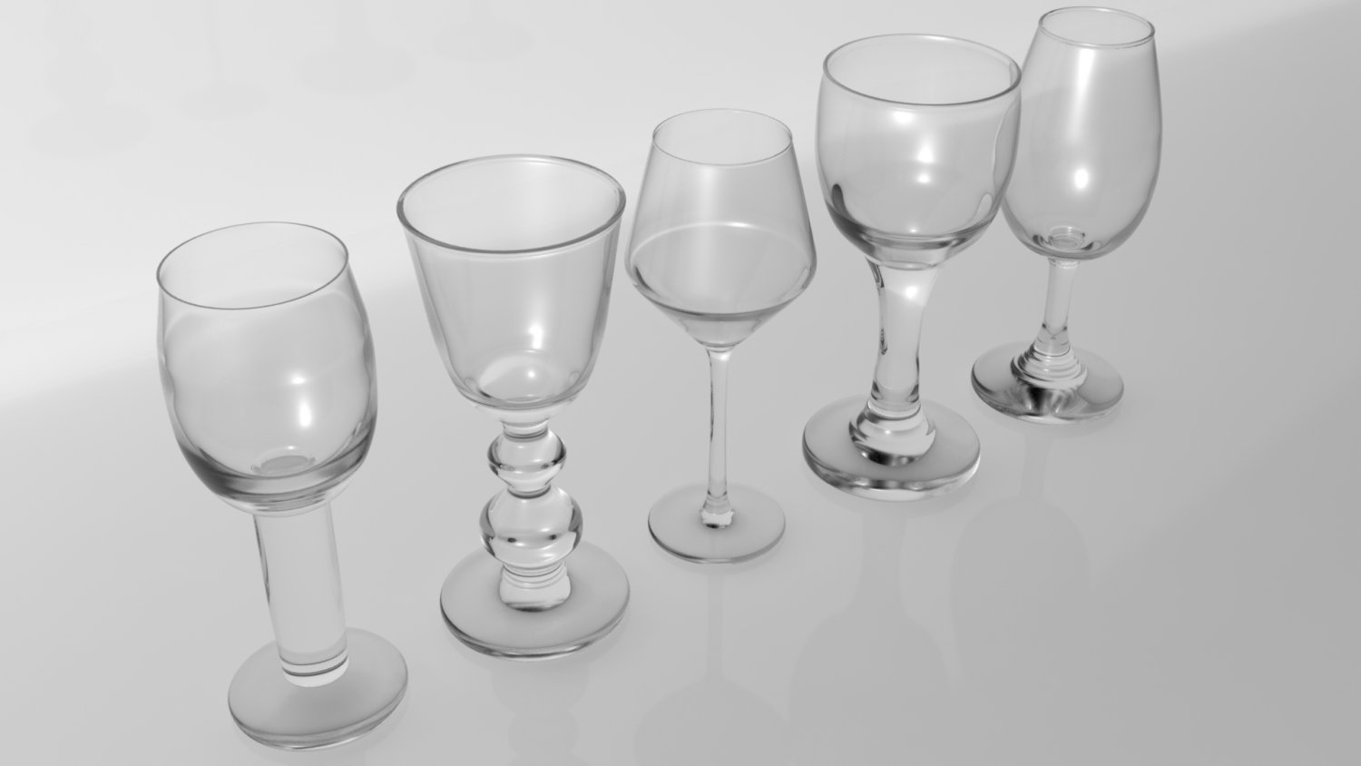 glass pack collection 12 3D Models in Household Items 3DExport