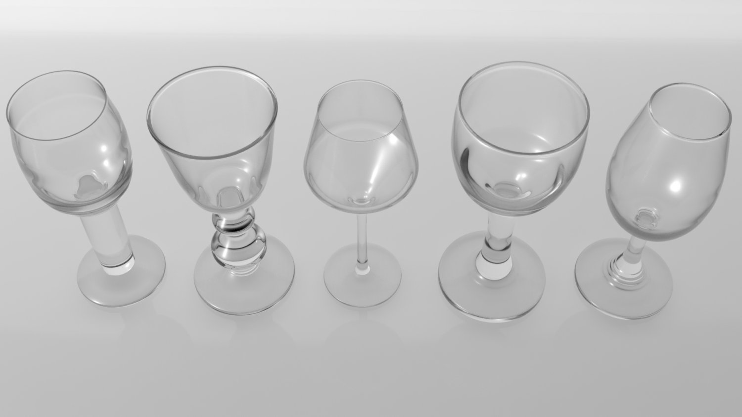 glass pack collection 12 3D Models in Household Items 3DExport
