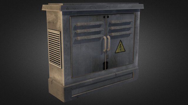electric fuse box 02 3D Model in Environment 3DExport