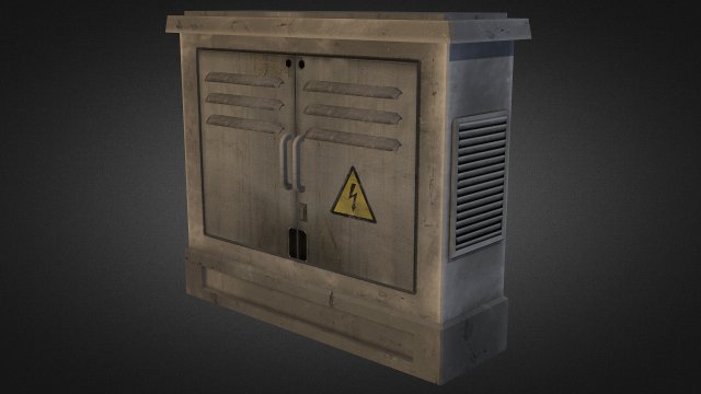 electric fuse box 02 3D Model in Environment 3DExport