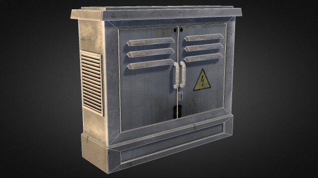 electric fuse box 02 3D Model in Environment 3DExport