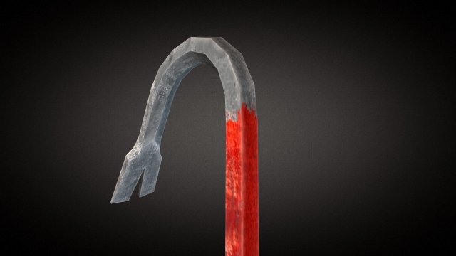 crowbar 3d low poly 3D Model in Melee 3DExport