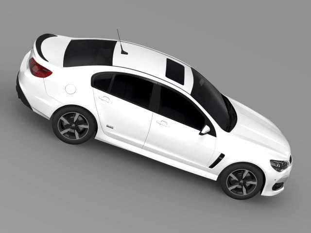 holden commodore black vf series ii 2016 3D Model in Sport Cars 3DExport