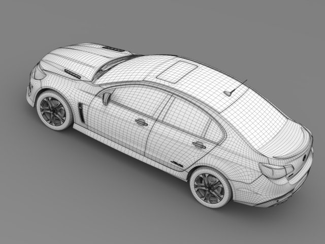 holden commodore ss vf series ii 2016 3D Model in Sport Cars 3DExport