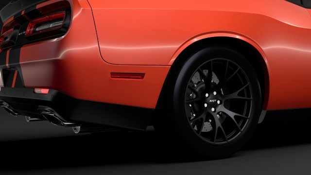 dodge challenger srt hellcat go mangoo 2017 3D Model in Sport Cars 3DExport
