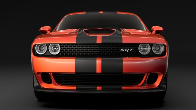 dodge challenger srt hellcat go mangoo 2017 3D Model in Sport Cars 3DExport