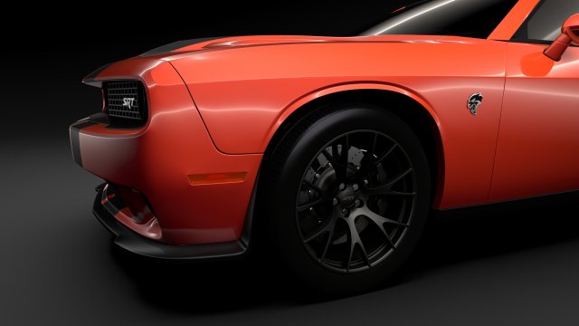 dodge challenger srt hellcat go mangoo 2017 3D Model in Sport Cars 3DExport
