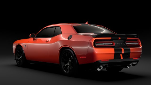 dodge challenger srt hellcat go mangoo 2017 3D Model in Sport Cars 3DExport
