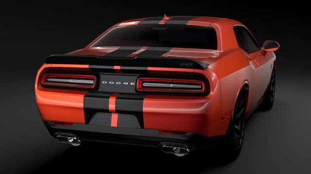 dodge challenger srt hellcat go mangoo 2017 3D Model in Sport Cars 3DExport