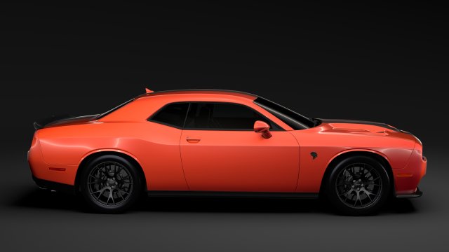 dodge challenger srt hellcat go mangoo 2017 3D Model in Sport Cars 3DExport