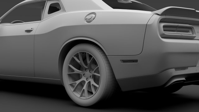 dodge challenger srt hellcat go mangoo 2017 3D Model in Sport Cars 3DExport