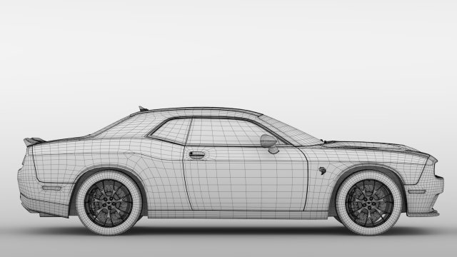 dodge challenger srt hellcat go mangoo 2017 3D Model in Sport Cars 3DExport