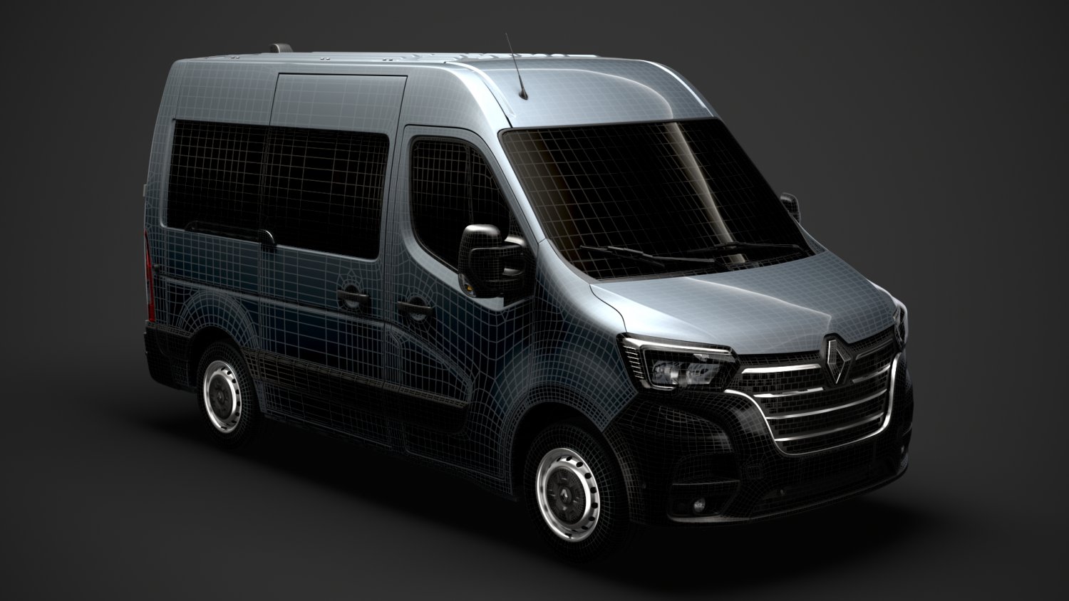 Renault Master L1H2 WindowVan 2020 3D Model in Bus 3DExport