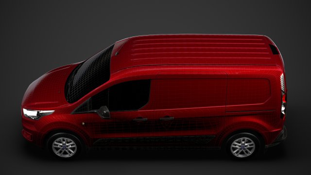 transit connect lwb 2020 3D Model in Van and Minivan 3DExport