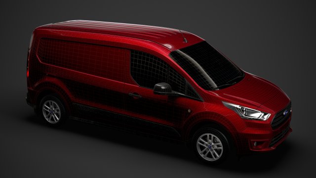 transit connect lwb 2020 3D Model in Van and Minivan 3DExport