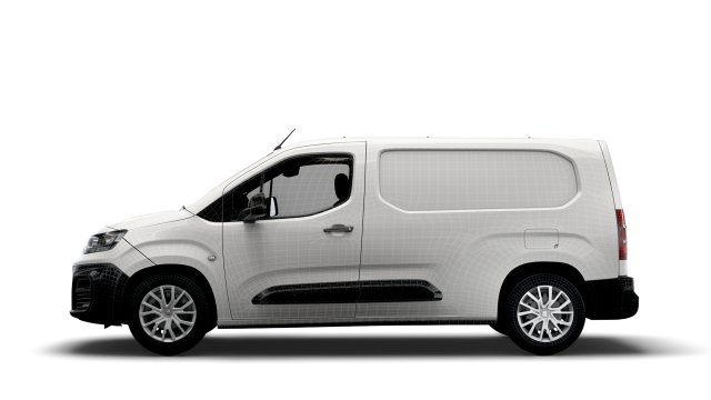 Fiat Doblo LWB Van 511 2023 3D Model in Van and Minivan 3DExport