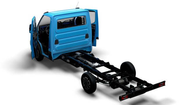 Iveco Daily Single Cab HQ Interior L3 Chassis 2023 3D Model in Truck ...