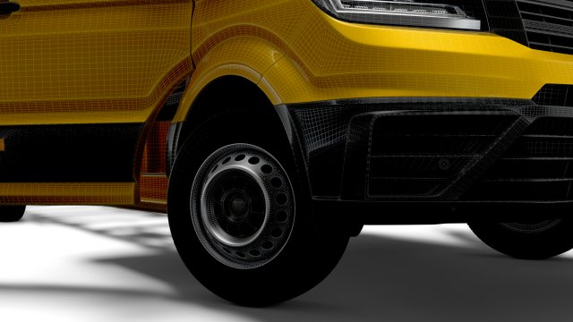 VW Crafter Chassis SingleCab L3 HQInterior 2023 3D Model in Truck 3DExport