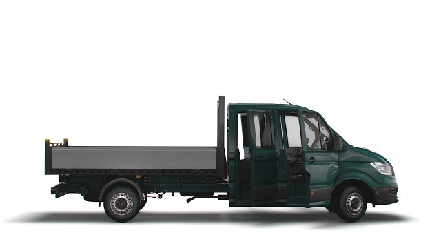 VW Crafter Double Cab Tipper HQ Interior 2023 3D Model in Truck 3DExport