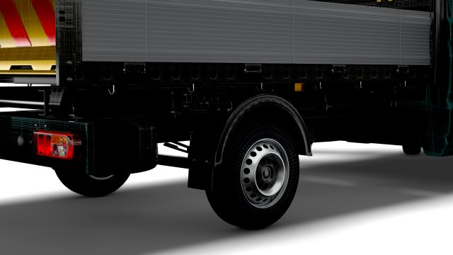 VW Crafter Double Cab Tipper HQ Interior 2023 3D Model in Truck 3DExport