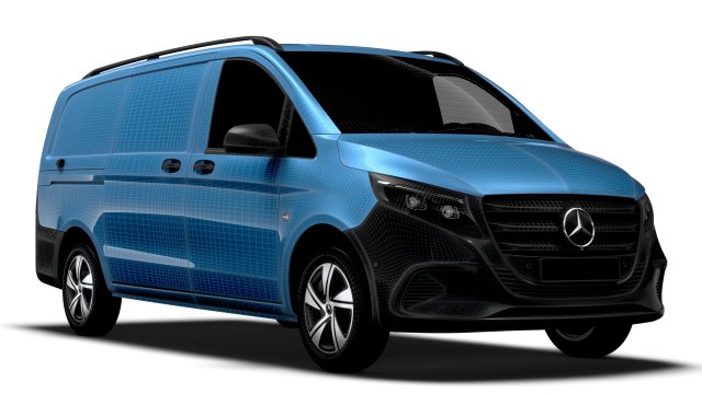 Mercedes Benz Vito Panel Van L2 2024 3D Model in Van and Minivan 3DExport
