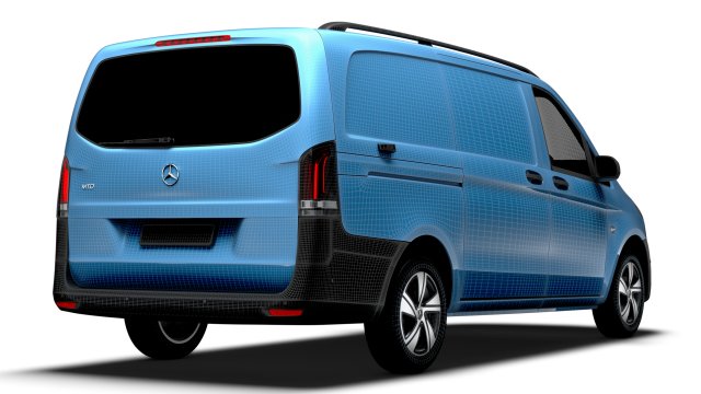 Mercedes Benz Vito Panel Van L2 2024 3D Model in Van and Minivan 3DExport