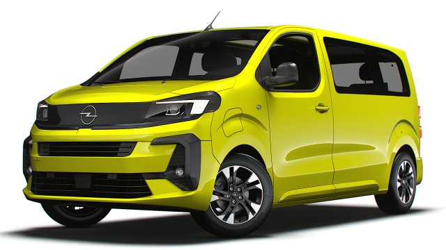 Opel Zafira Life Electric Medium 2024 3D Model in Van and Minivan 3DExport