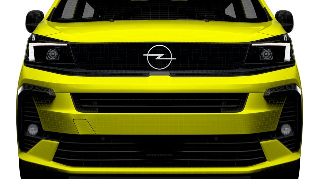 Opel Zafira Life Electric Medium 2024 3D Model in Van and Minivan 3DExport
