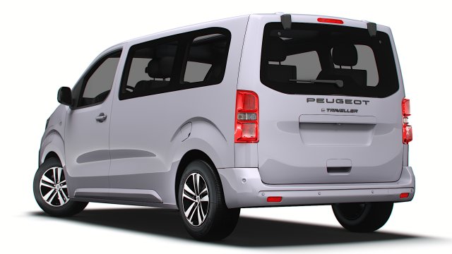 Peugeot e Traveller L2 2024 Modelo 3D in Van and Minivan 3DExport