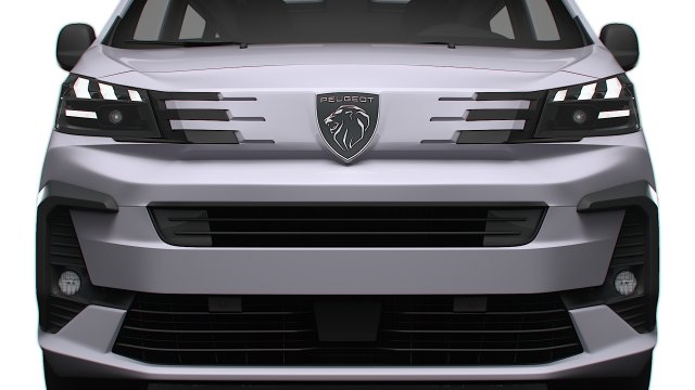 Peugeot e Traveller L2 2024 Modelo 3D in Van and Minivan 3DExport