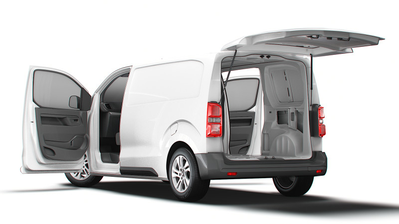 Vauxhall Vivaro Electric Tailgate Van L2 HQ Interior 2024 3D-Modell in ...