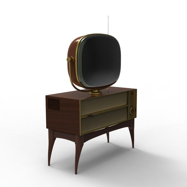vintage television 3D Model in Household Items 3DExport