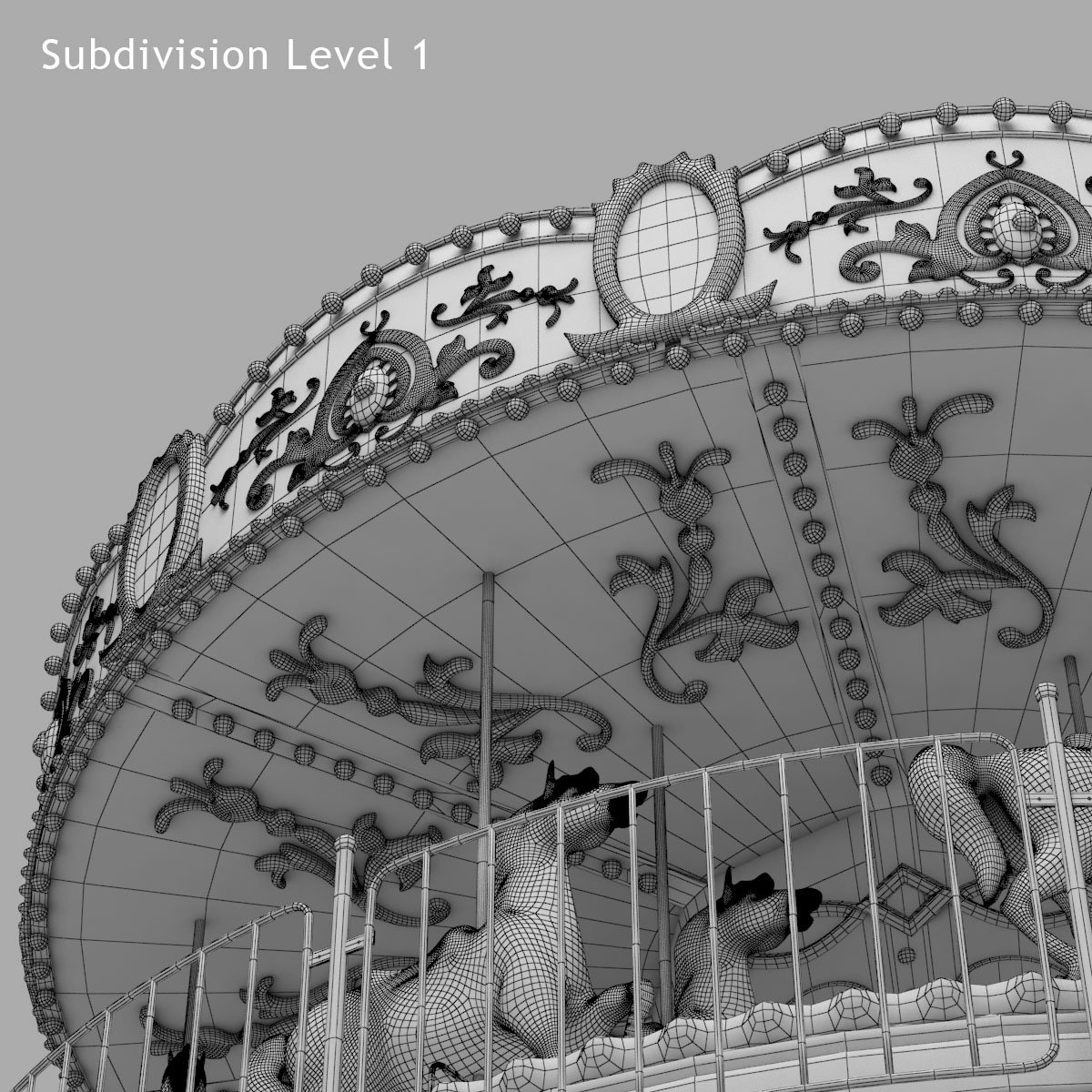 Carouse 01 3D Model in Miscellaneous 3DExport