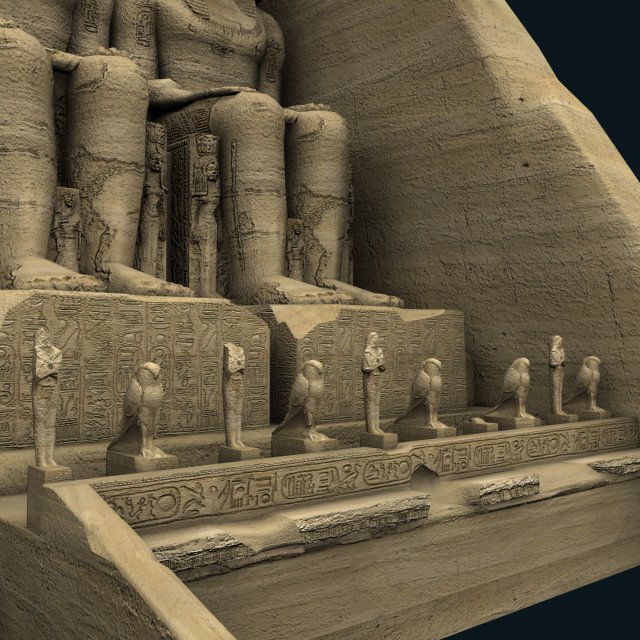 abu simbel Modelo 3D in Varios 3DExport