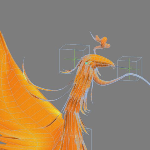 phoenix 3D Model in Bird 3DExport
