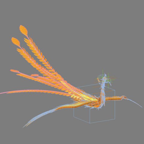 phoenix 3D Model in Bird 3DExport