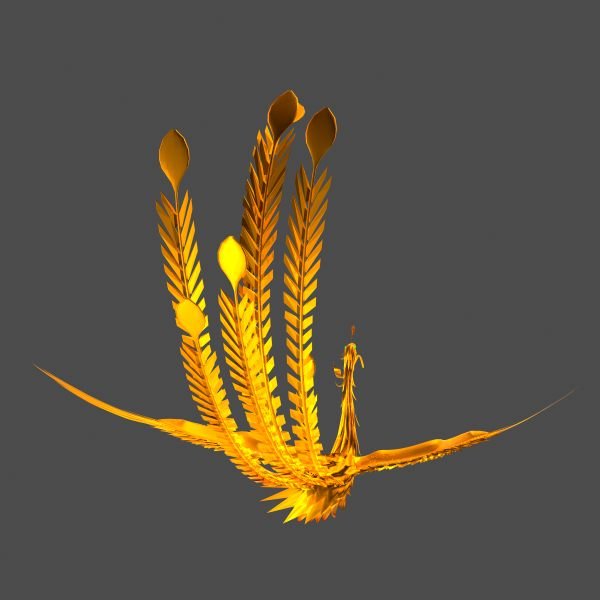 Phoenix 3D Model in Bird 3DExport