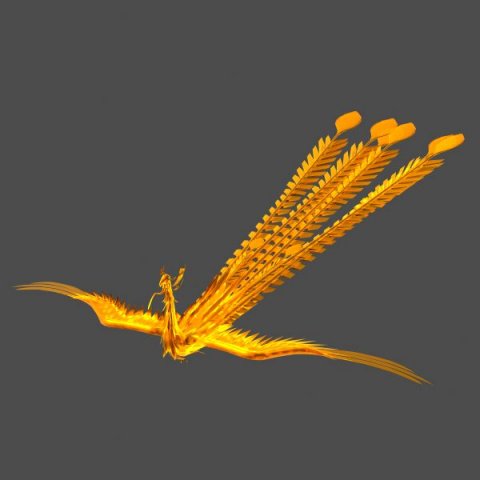 phoenix 3D Model in Bird 3DExport