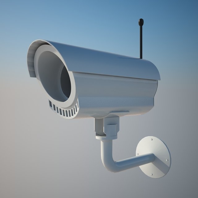 security camera 3D Model in Video 3DExport