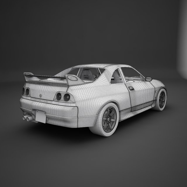nissan gtr r33 3D Model in Sport Cars 3DExport