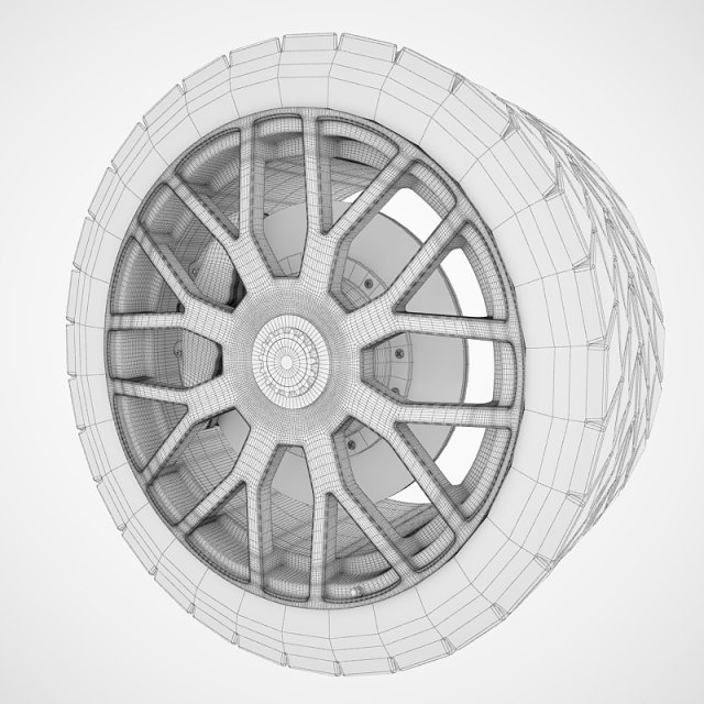 gt3 wheel 3D 모델 in 자동차 부품 3DExport
