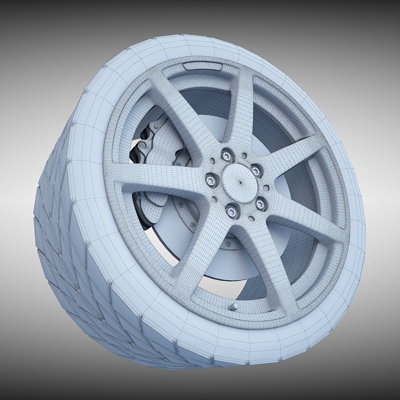 amg wheel 3D Models in Parts of auto 3DExport