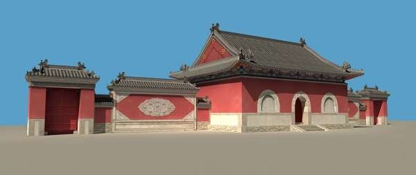 temple gate 3D Models in Landmarks 3DExport