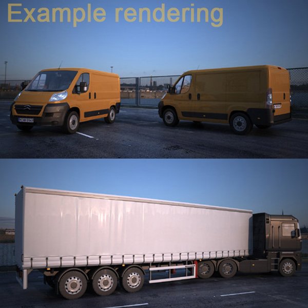 Transport vehicles 3D Model in Truck 3DExport